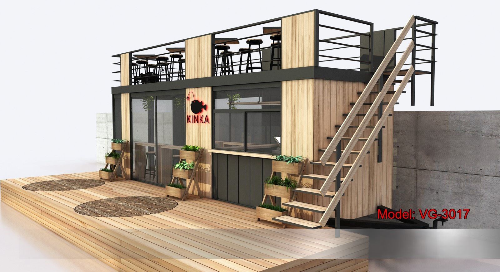 Teraslı Cafe Model Kinka | Gastro Mobile Caffe / Restaurant